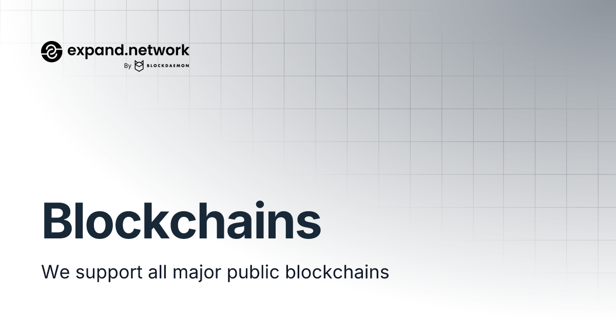 Blockchains | expand.network