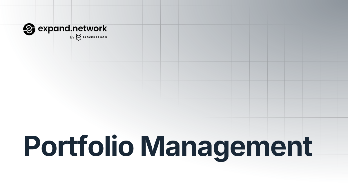 Portfolio Management | expand.network