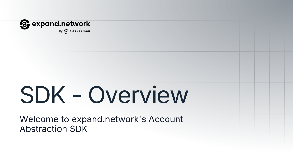 SDK - Overview | expand.network
