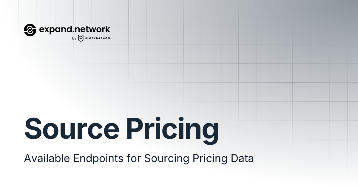 Source Pricing | expand.network